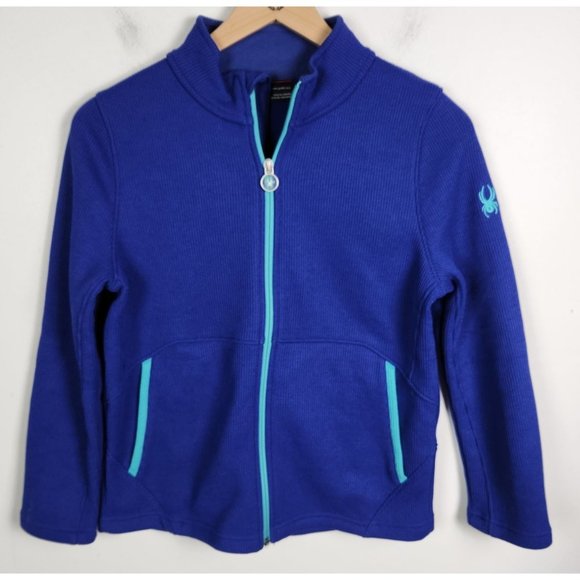 Spyder | Jackets & Coats | Spyder Girls Sz Xl Blue And Teal Zip Up ...